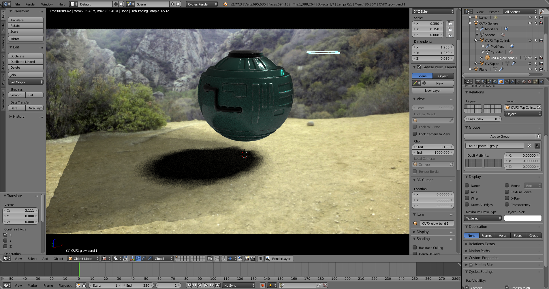 Blender upcoming feature – Shadow Catcher | OpenVisual FX