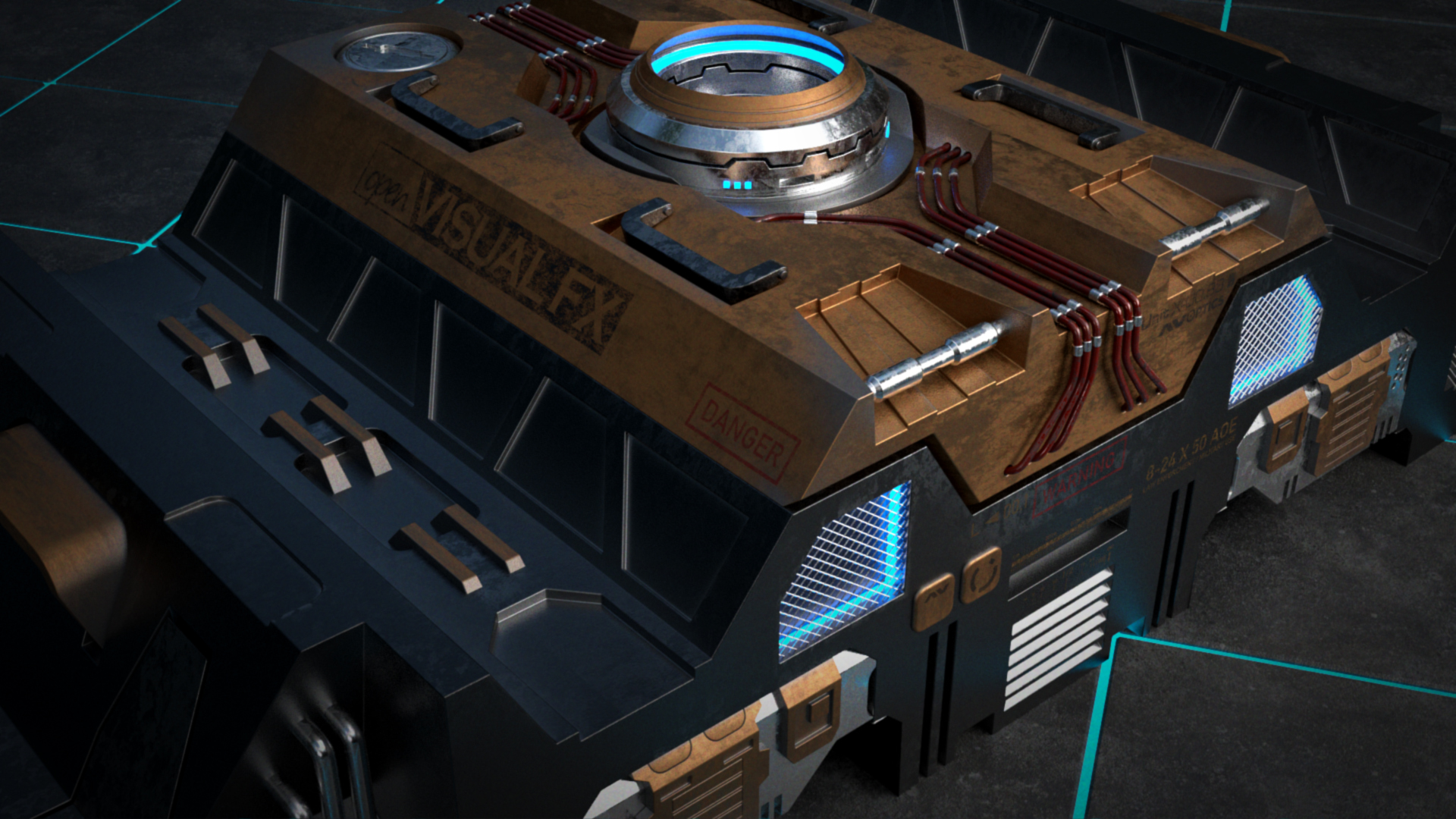Hard Surface Modeling & Painting Timelapses | OpenVisual FX