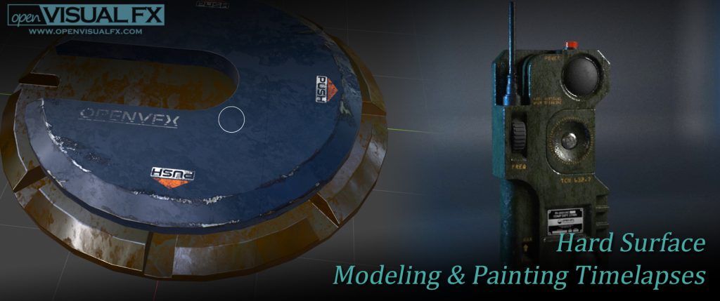 Hard Surface Modeling & Painting Timelapses | OpenVisual FX