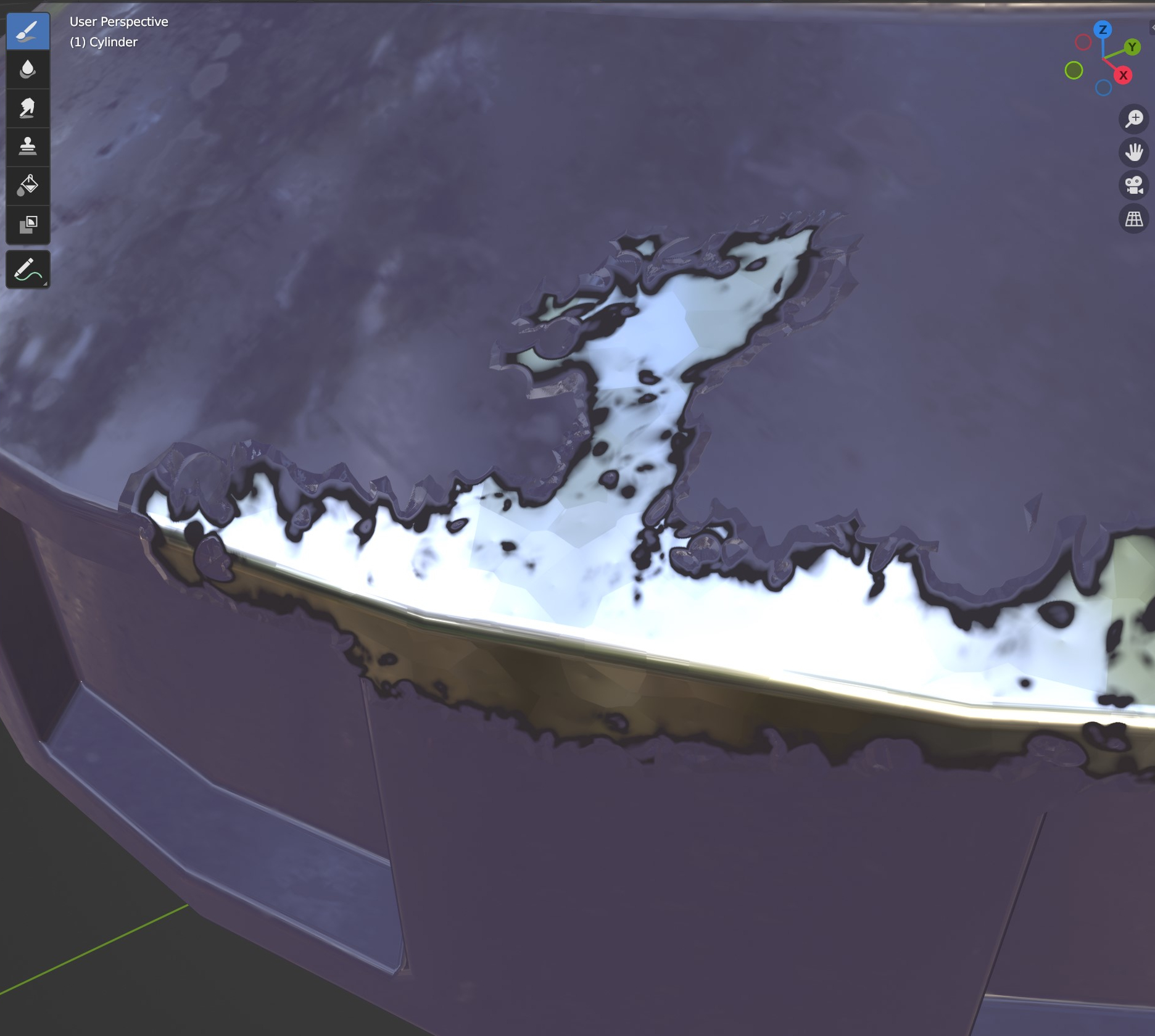 Hard Surface Texture Painting Extra – Peeling Paint | OpenVisual FX