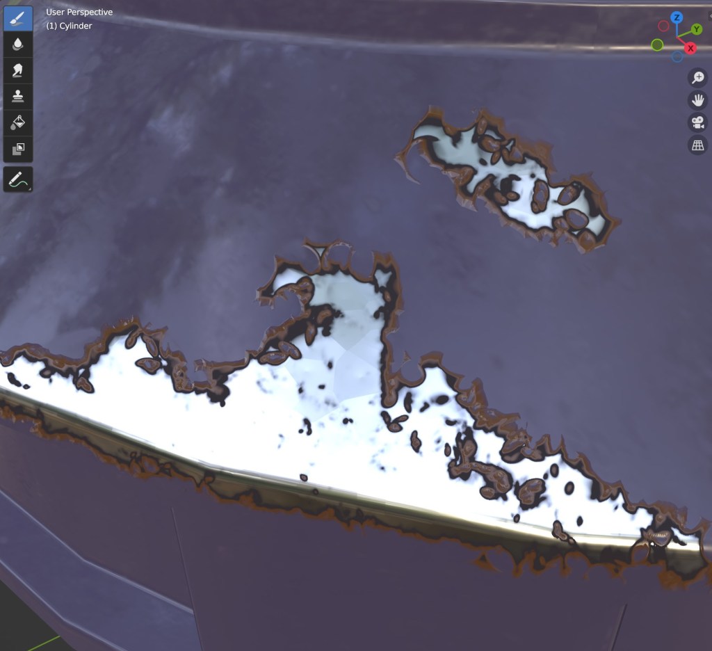 Hard Surface Texture Painting Extra – Peeling Paint | OpenVisual FX