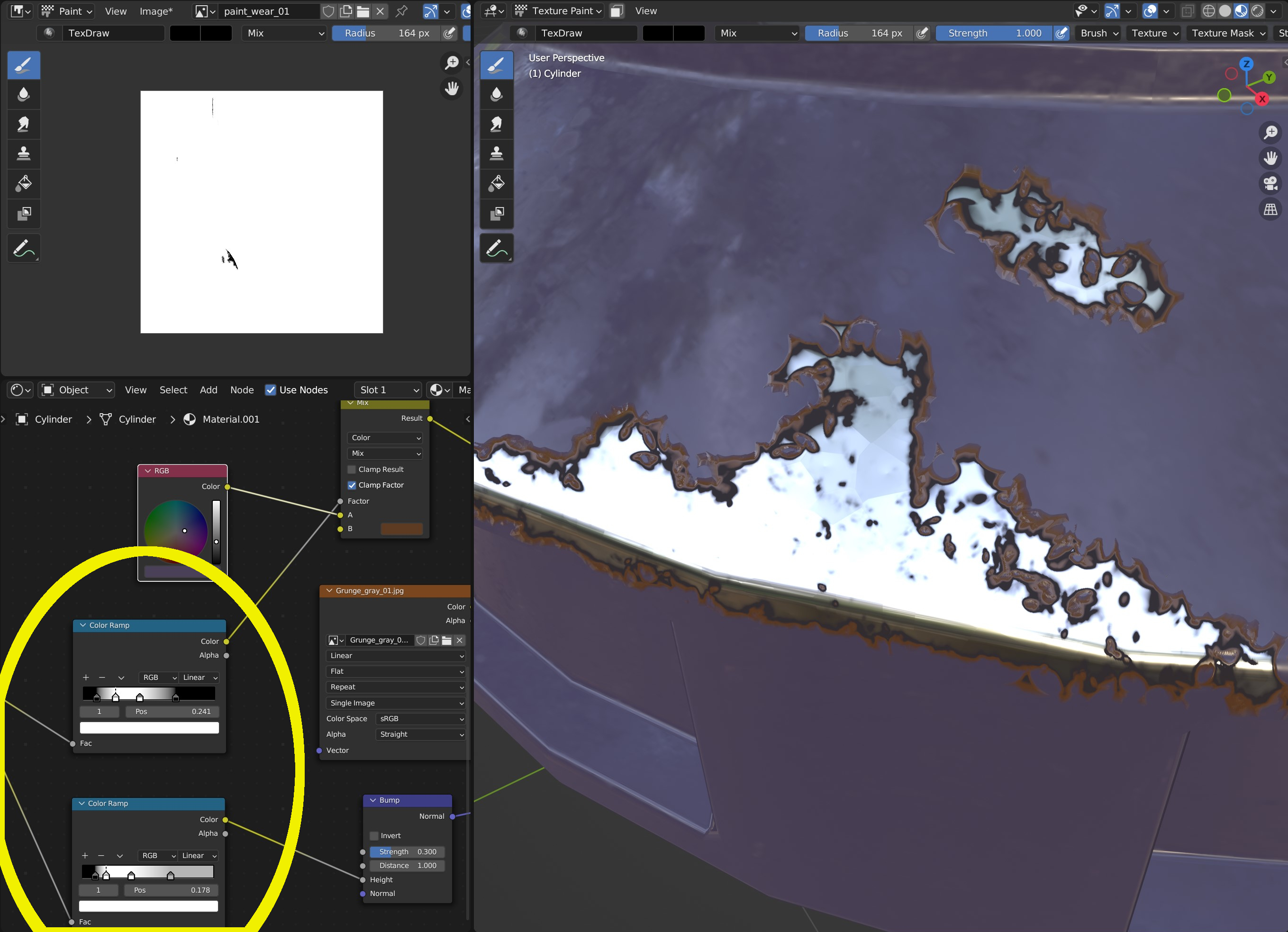 Hard Surface Texture Painting Extra – Peeling Paint | OpenVisual FX